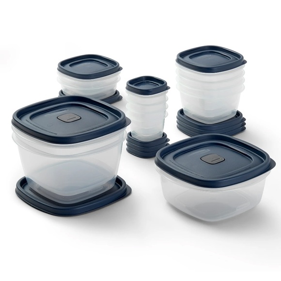 Rubbermaid | Kitchen | Rubbermaid Food Storage Containers W Easy Find ...